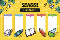 School Timetable Flyer Template | PosterMyWall