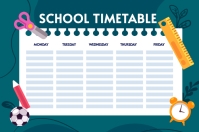 School Timetable Flyer Template | PosterMyWall