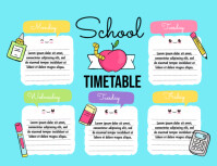 School Timetable Poster Ads Template | PosterMyWall