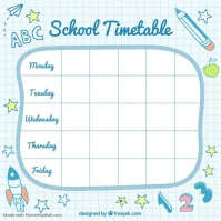 School timetable poster design template | PosterMyWall