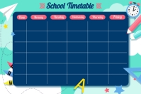 School Timetable Template Design | PosterMyWall