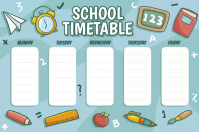 School Timetable Template | PosterMyWall