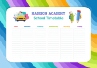 School Exam TimeTable Template | PosterMyWall