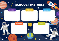 School Timetable Design Template | PosterMyWall