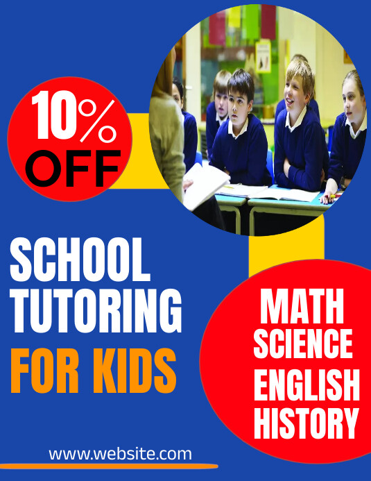 School tutoring flyer template | PosterMyWall