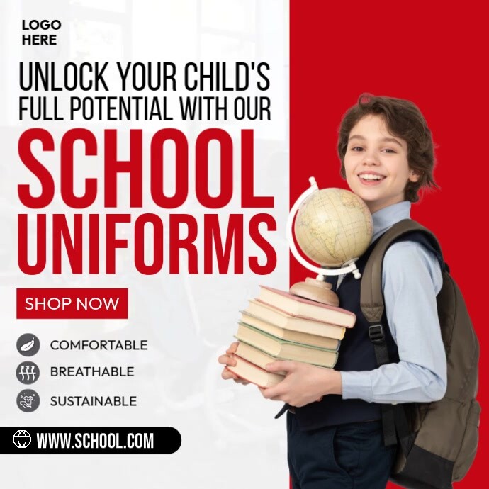 Copy of School Uniform Ads | PosterMyWall