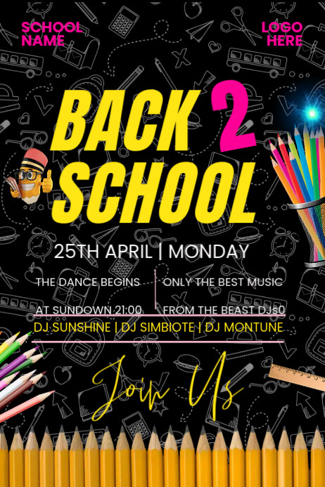 schoolparty.a Template | PosterMyWall