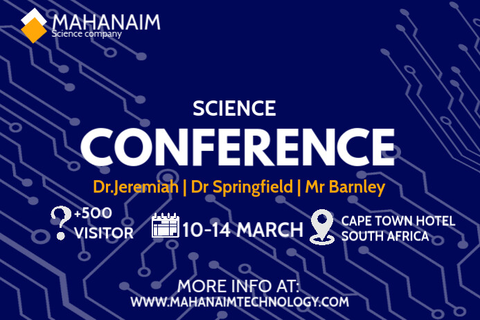 science conference flyer Template | PosterMyWall