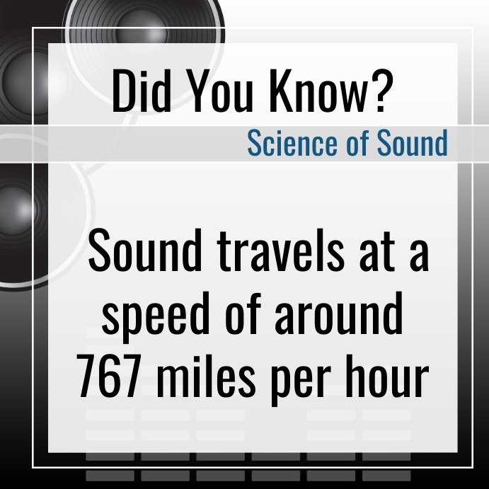 Science of Sound Did You Know Post | PosterMyWall