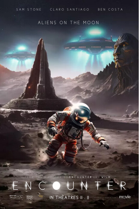 SciFi Moon Landing Movie Template | PosterMyWall