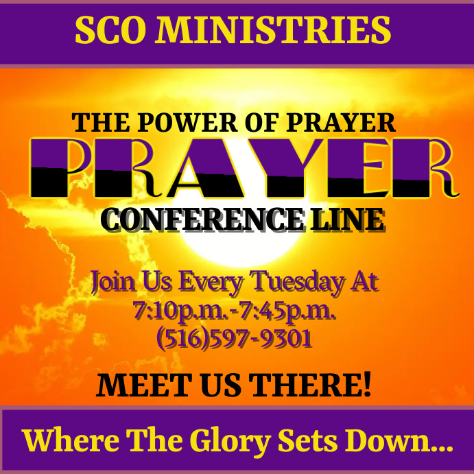 SCOM Prayer Line Template | PosterMyWall