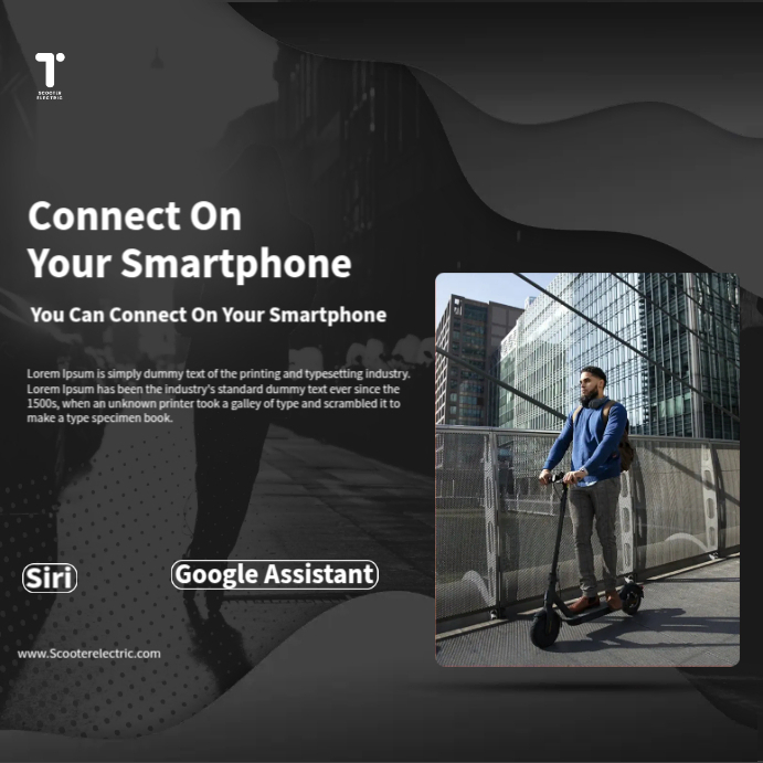 Scooter Features & Technology Ads Template | PosterMyWall
