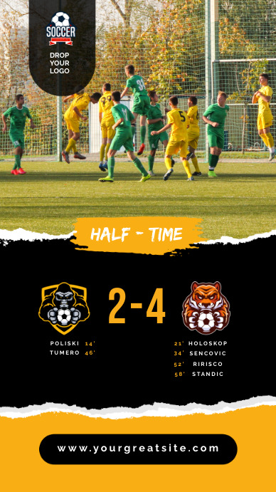 Score Full Time Football Template | PosterMyWall