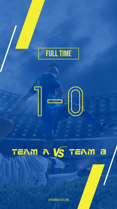 Copia de Score Full Time Football | PosterMyWall