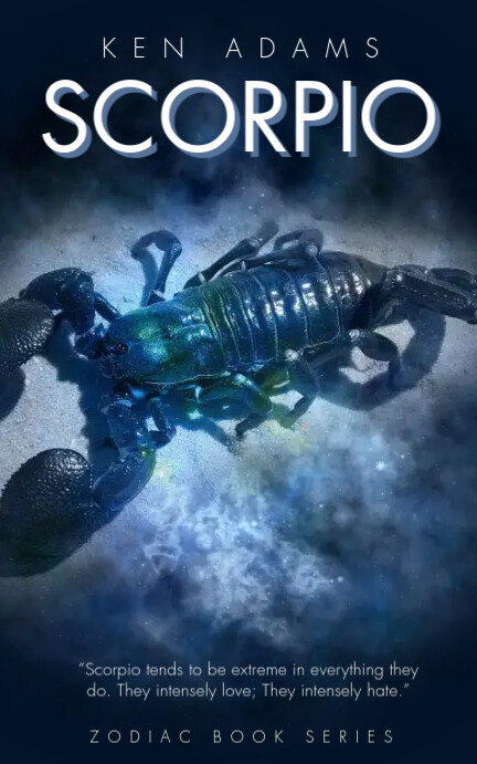 Scoropio Zodiac Sign Horoscope Book Cover Template | PosterMyWall