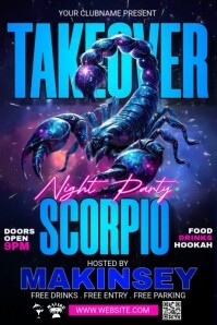 Scorpio Night Club Template | PosterMyWall
