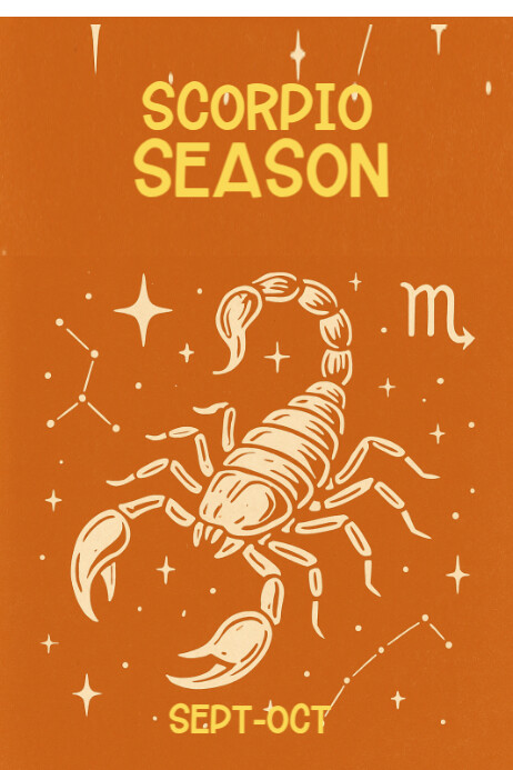 Scorpio Zodiac Sign Poster Template | PosterMyWall