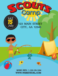 Scouts Camp Flyer Design Template | PosterMyWall