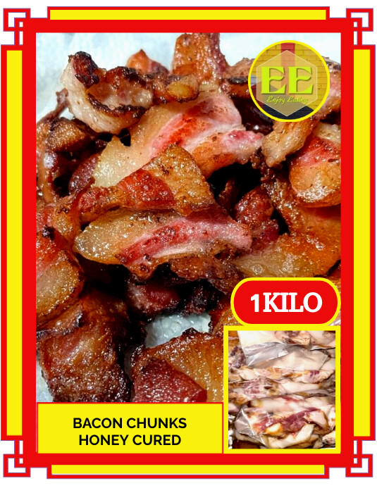 Scrap Bacon Chunks - Honey Cured Template | PosterMyWall