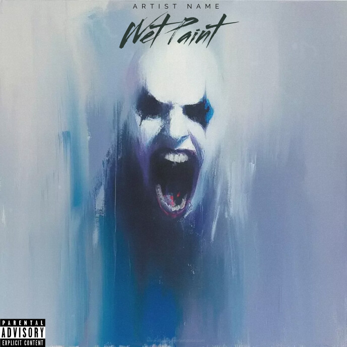 scream trippy Album Cover Design template (1) | PosterMyWall