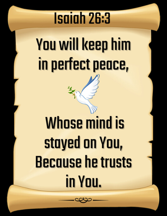 Scripture About Peace Template | PosterMyWall