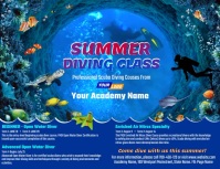 Scuba diving academy flyer Template | PosterMyWall