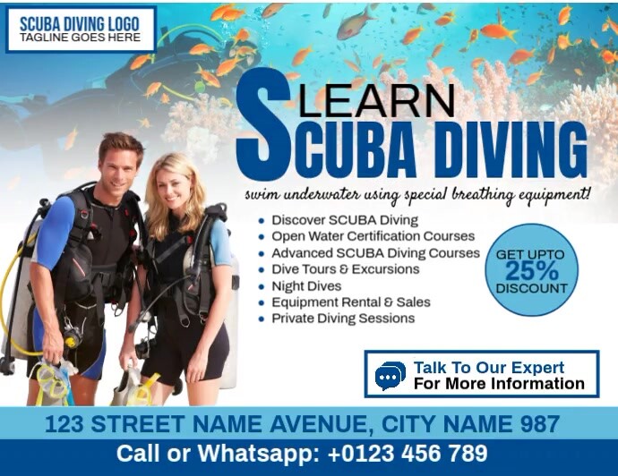 Copy of Scuba Diving Ads | PosterMyWall