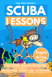 Scuba Lessons Poster Template | PosterMyWall