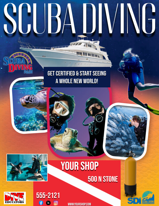 Copy of Scuba Diving Flyer | PosterMyWall