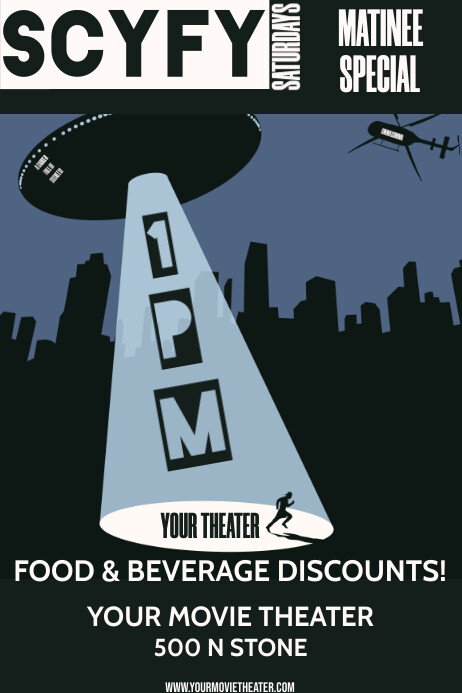 SCYFY MOVIE SPECIAL Template | PosterMyWall
