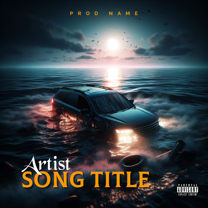 Plantilla de Sea Car Album Cover | PosterMyWall