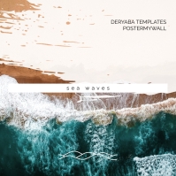 Red Waves Cd Cover Art Template | PosterMyWall