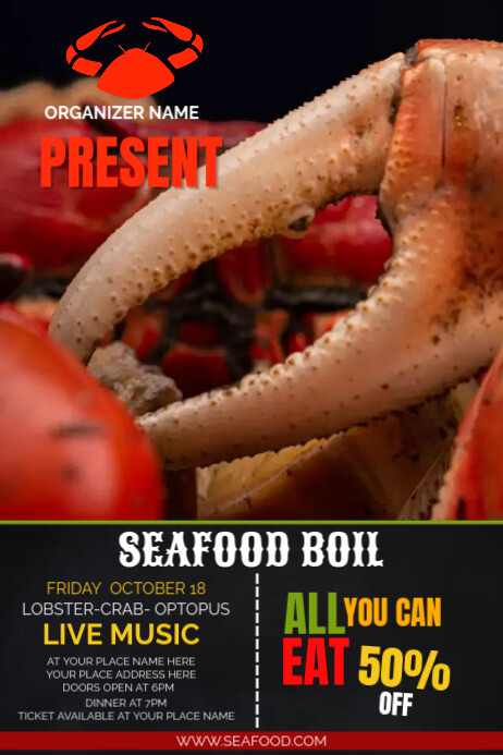 Seafood Template | PosterMyWall