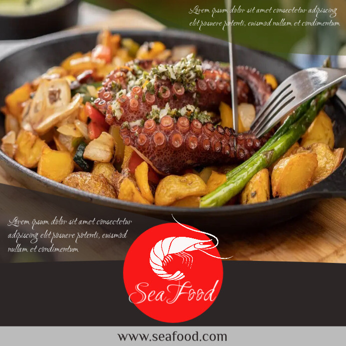 SEAFOOD Template | PosterMyWall