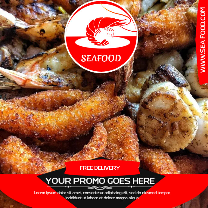 SEAFOOD Template | PosterMyWall