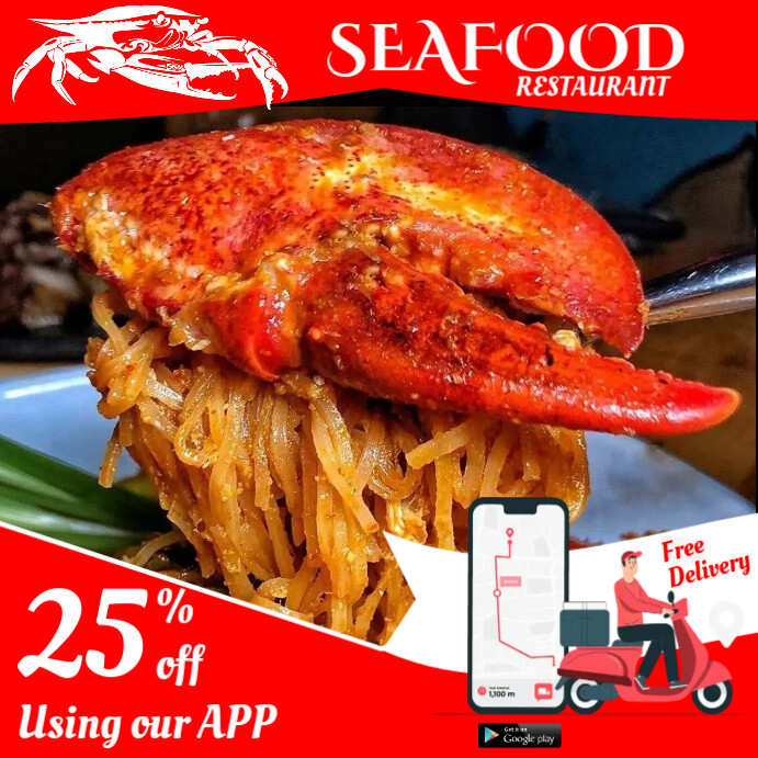 SEAFOOD Template | PosterMyWall