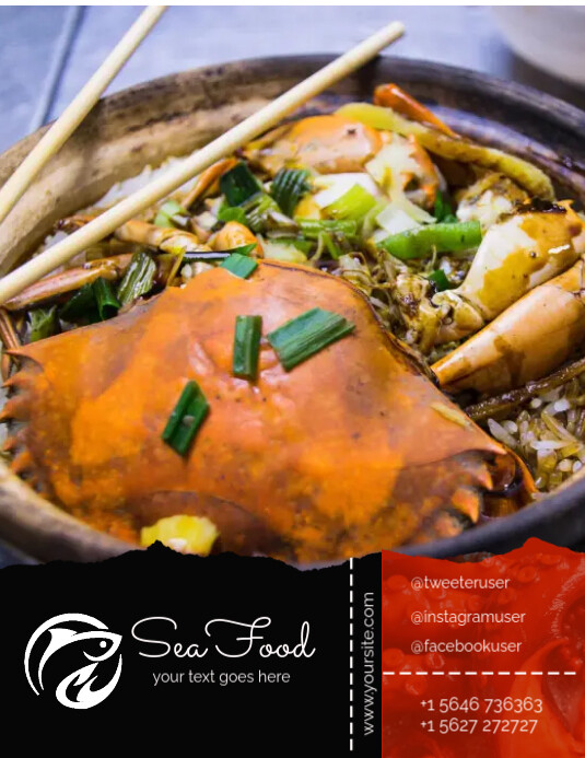 Modèle SEAFOOD | PosterMyWall