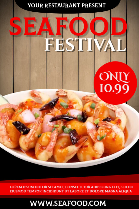 SEAFOOD Template | PosterMyWall