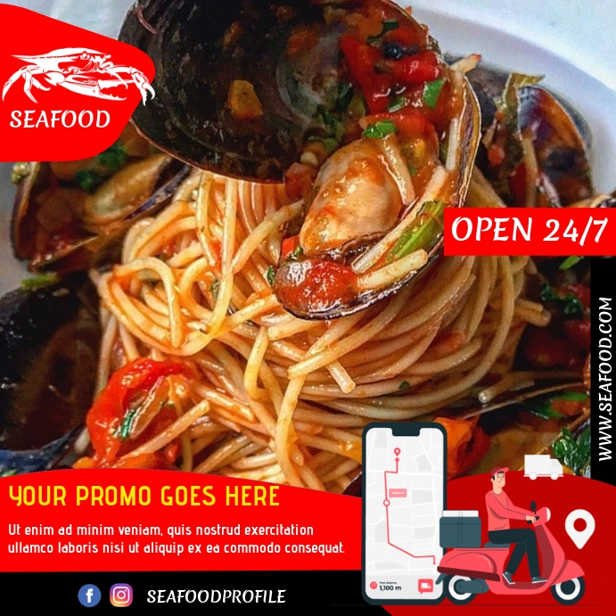 SEAFOOD Template | PosterMyWall