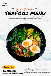 Seafood Menu Template | PosterMyWall