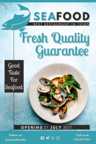 Seafood Menu Design Template | PosterMyWall