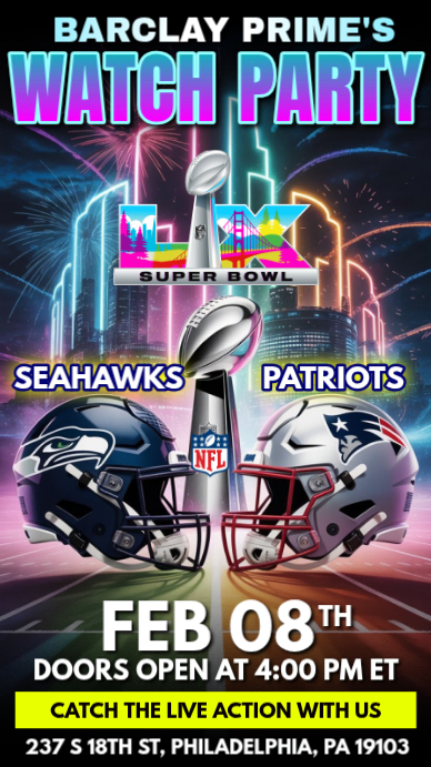 Seahawks vs Patriots Watch Party : Super Bowl LX WATCH PARTY Instagram ...