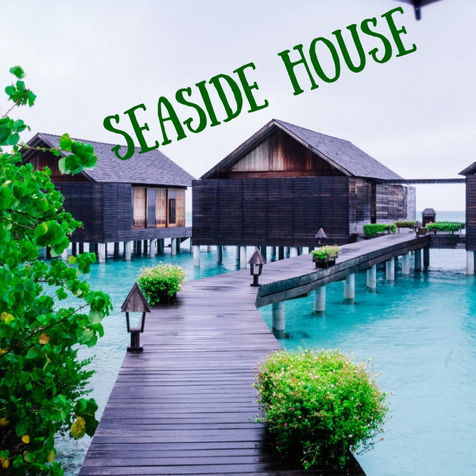 Seaside house and album cover Template | PosterMyWall