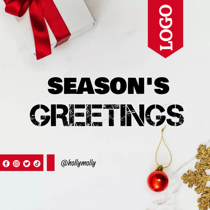 Season's Greetings Card Template | PosterMyWall