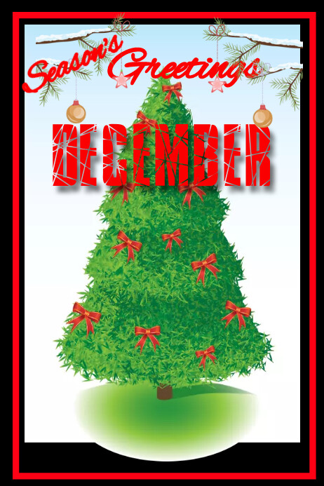 Season's Greetings December Template | PosterMyWall