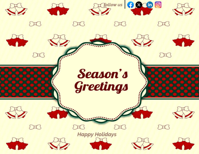 season's greetings design template | PosterMyWall