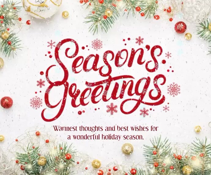 Copy of Season's Greetings Facebook Post | PosterMyWall