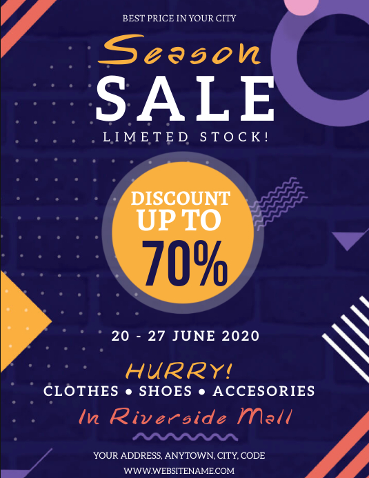 season sale EVENT Flyer Template | PosterMyWall