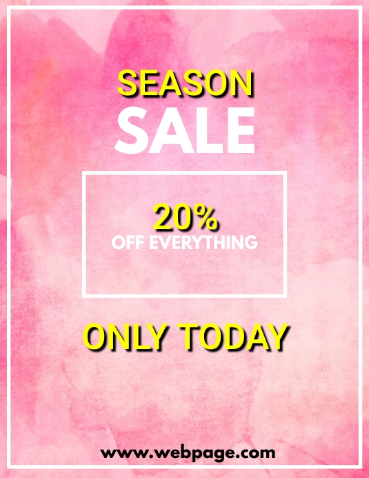 Season Sale Flyer template colorful | PosterMyWall