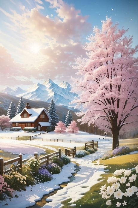 Copy of Seasonal Landscape background design | PosterMyWall